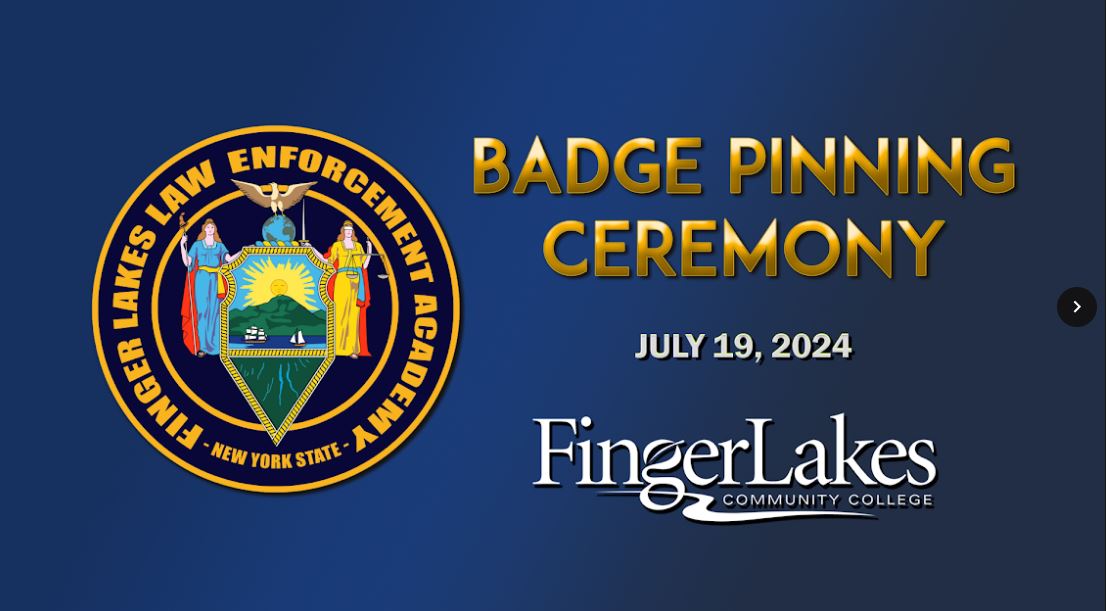 Finger Lakes Law Enforcemenet Adacemy Badge Pinning Ceremony 2024